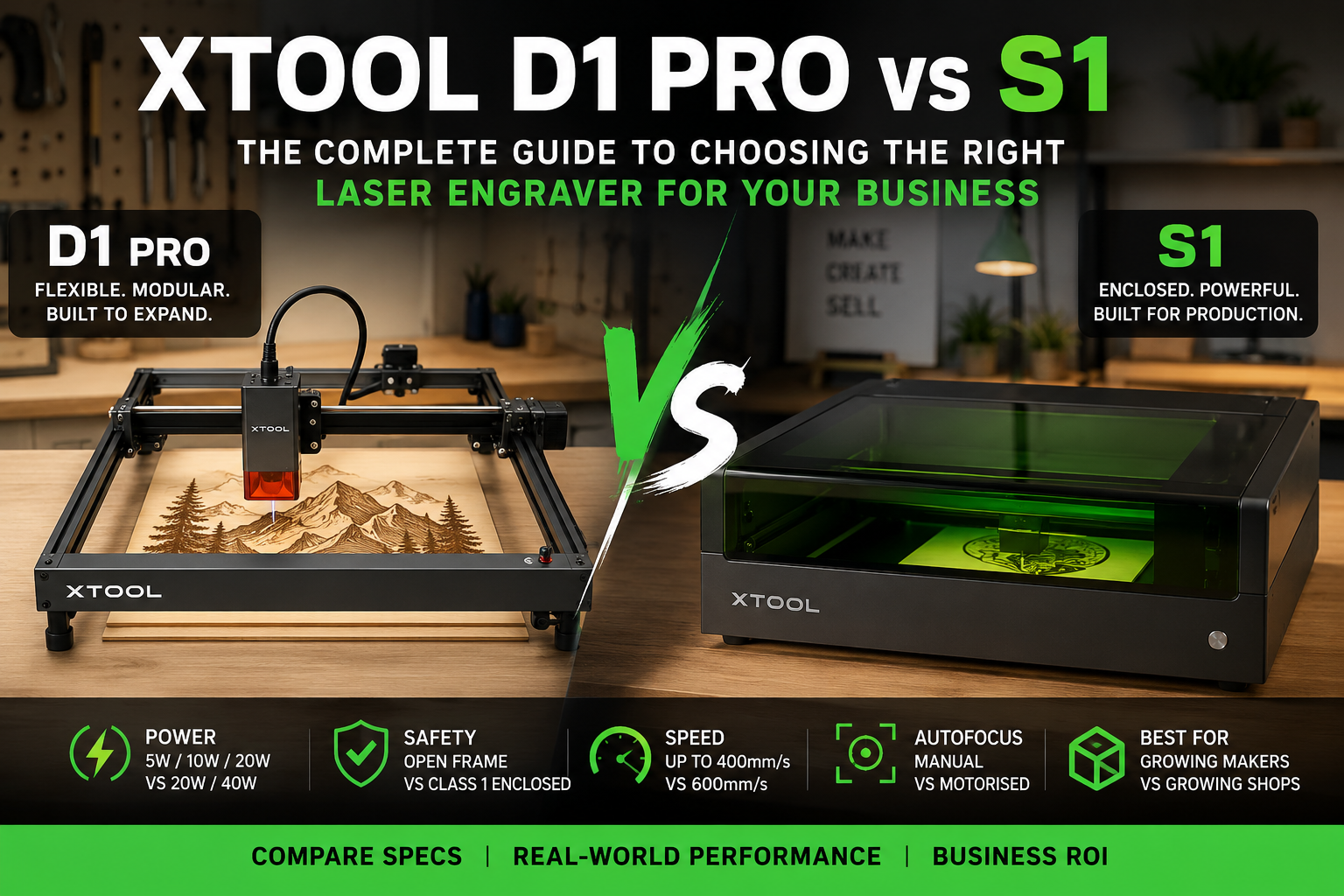 xTool D1 Pro vs xTool S1: Choosing the Right Laser Engraver for Your B ...